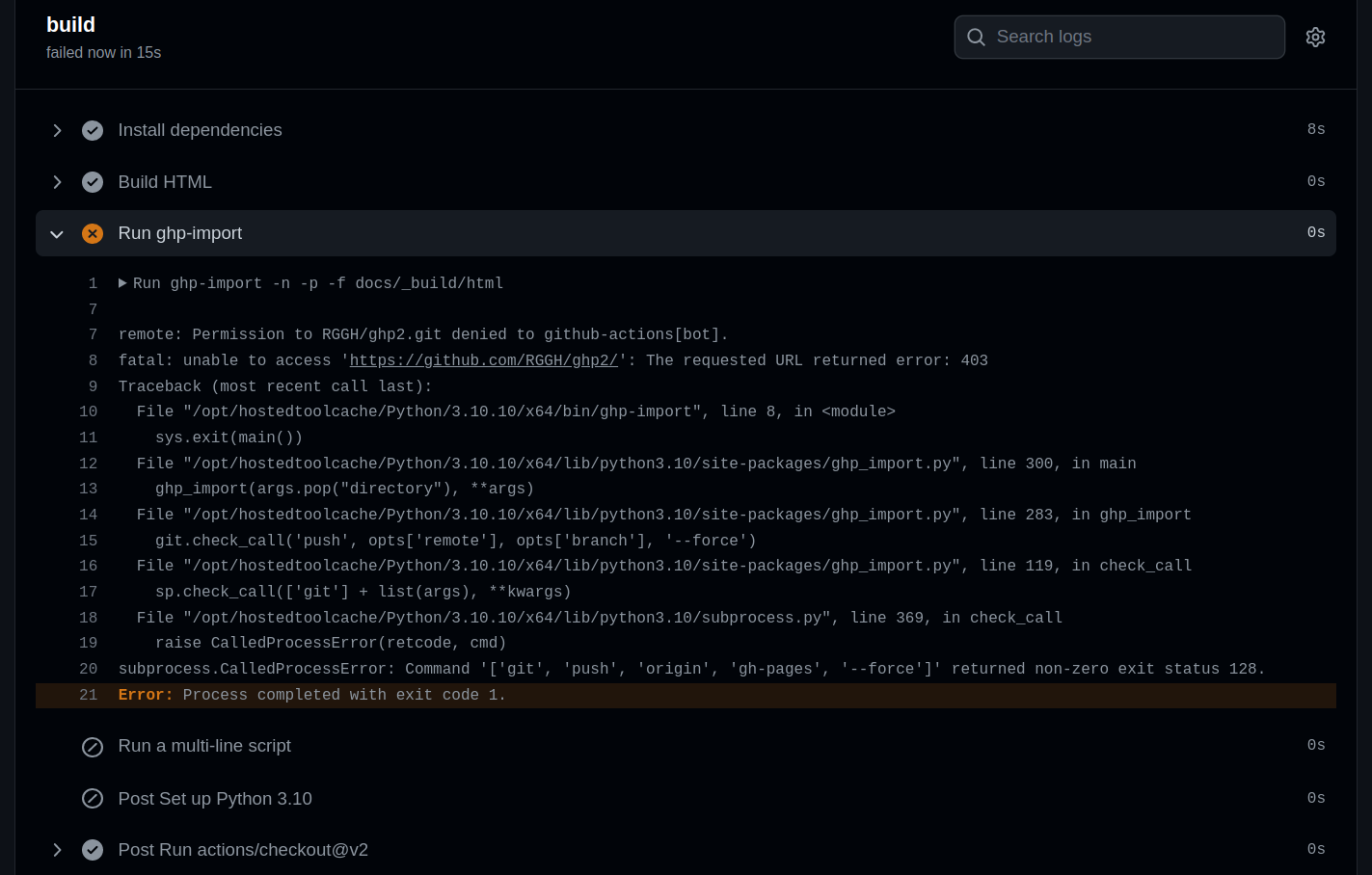 Sphinx to GitHub Pages via GitHub Actions - Red And Green