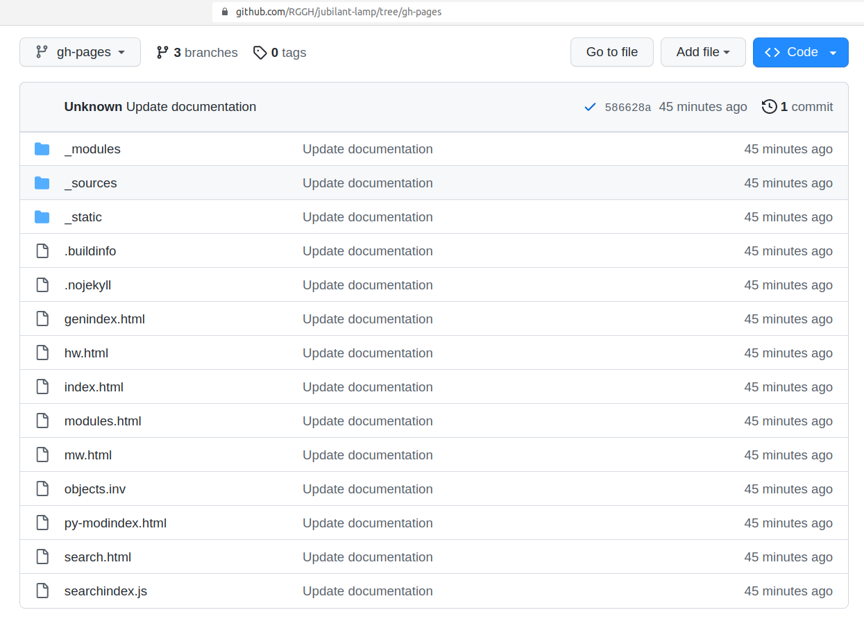 Sphinx to GitHub Pages via GitHub Actions - Red And Green