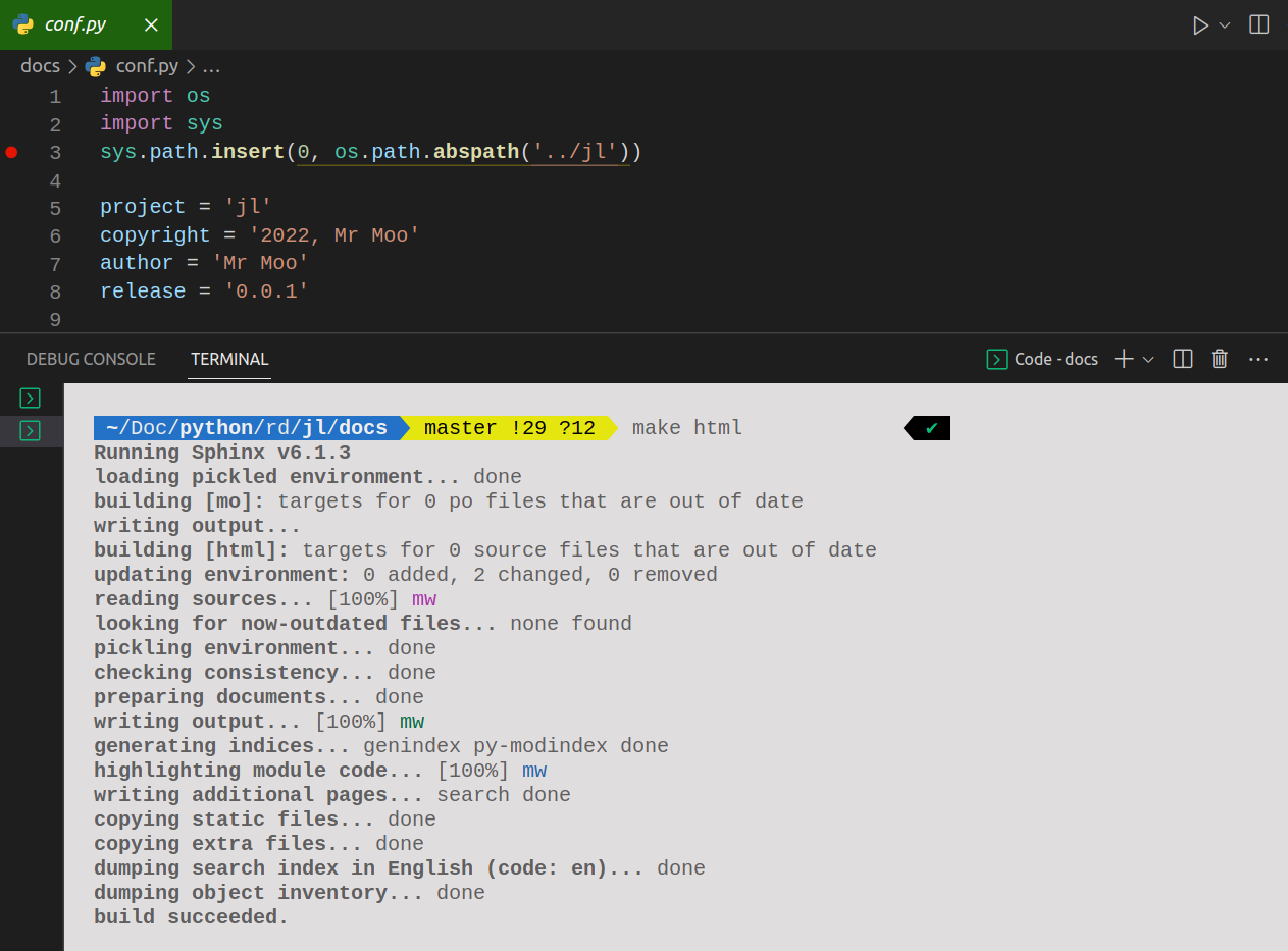 Sphinx to GitHub Pages via GitHub Actions - Red And Green