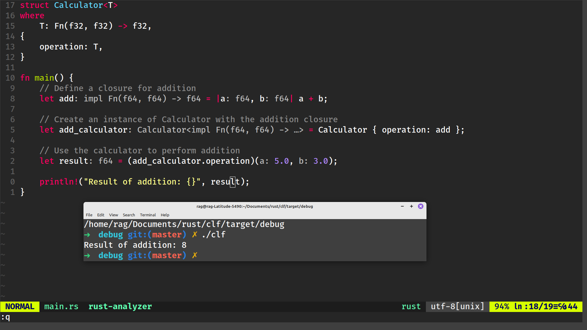 Closure as struct member - Red And Green