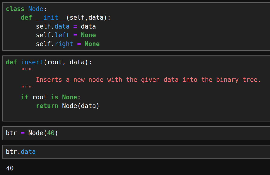 Binary Tree in Python - Red And Green