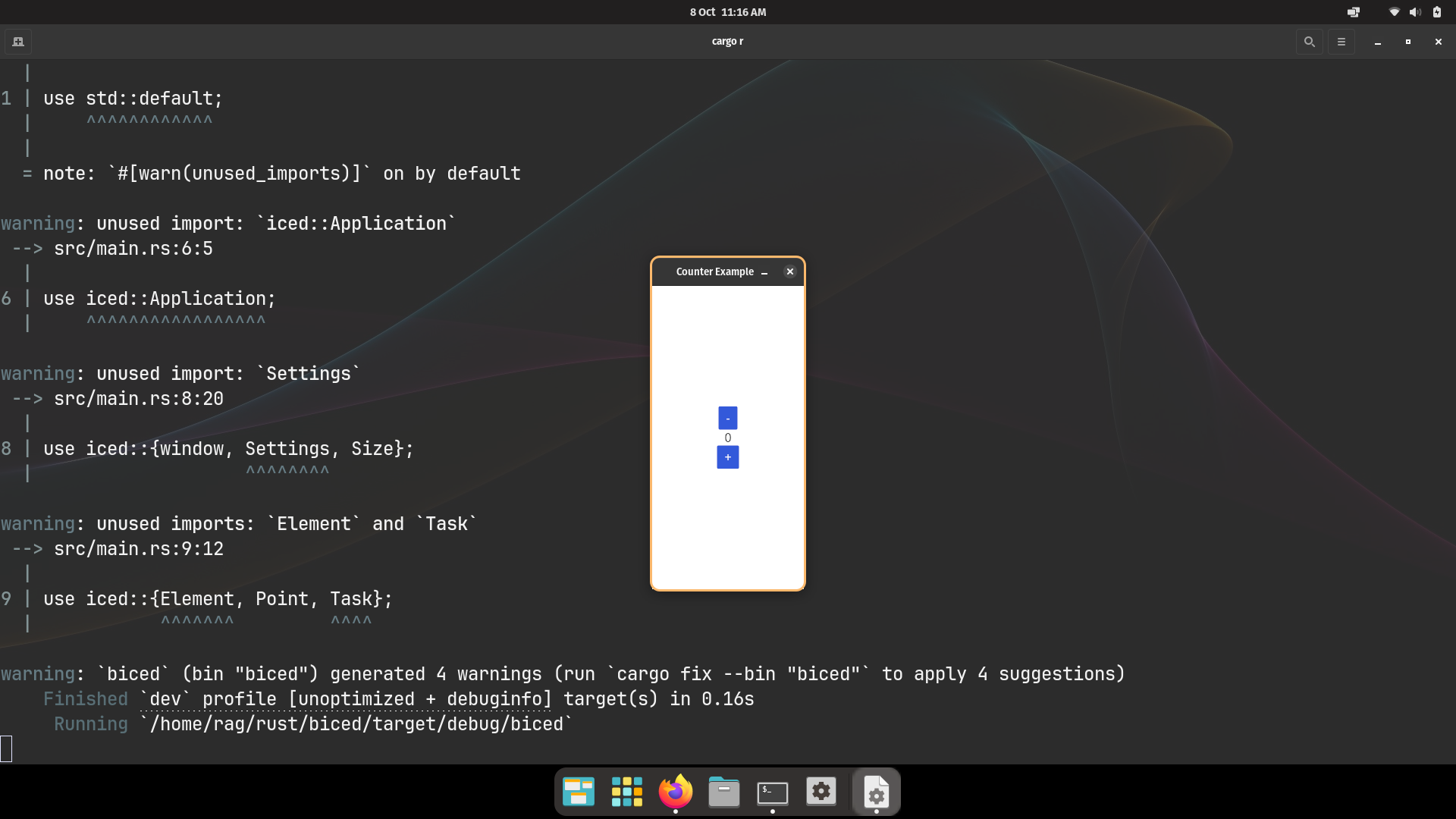 iced.rs - example snippets (version 0.13)