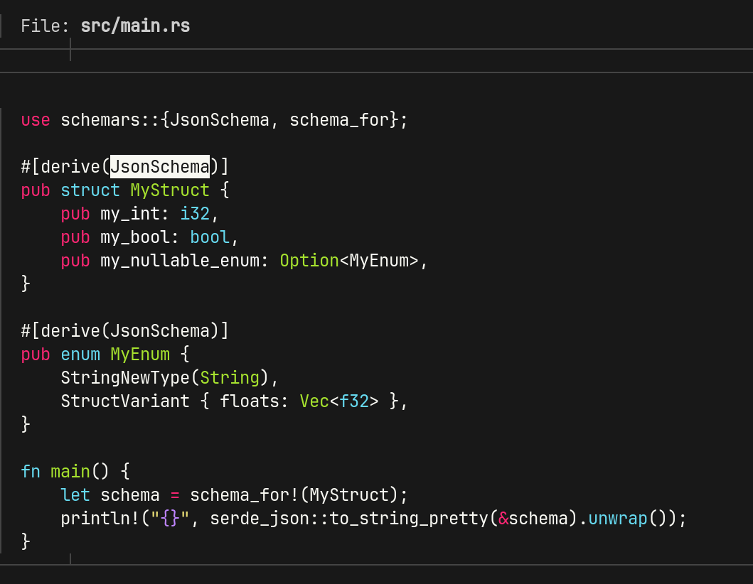 Schemars in Rust: Beyond Basic Structs